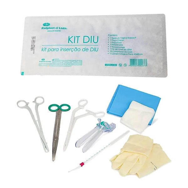 Kit para Inserção de DIU Estéril Descartável - Kolplast - Casa do Médico