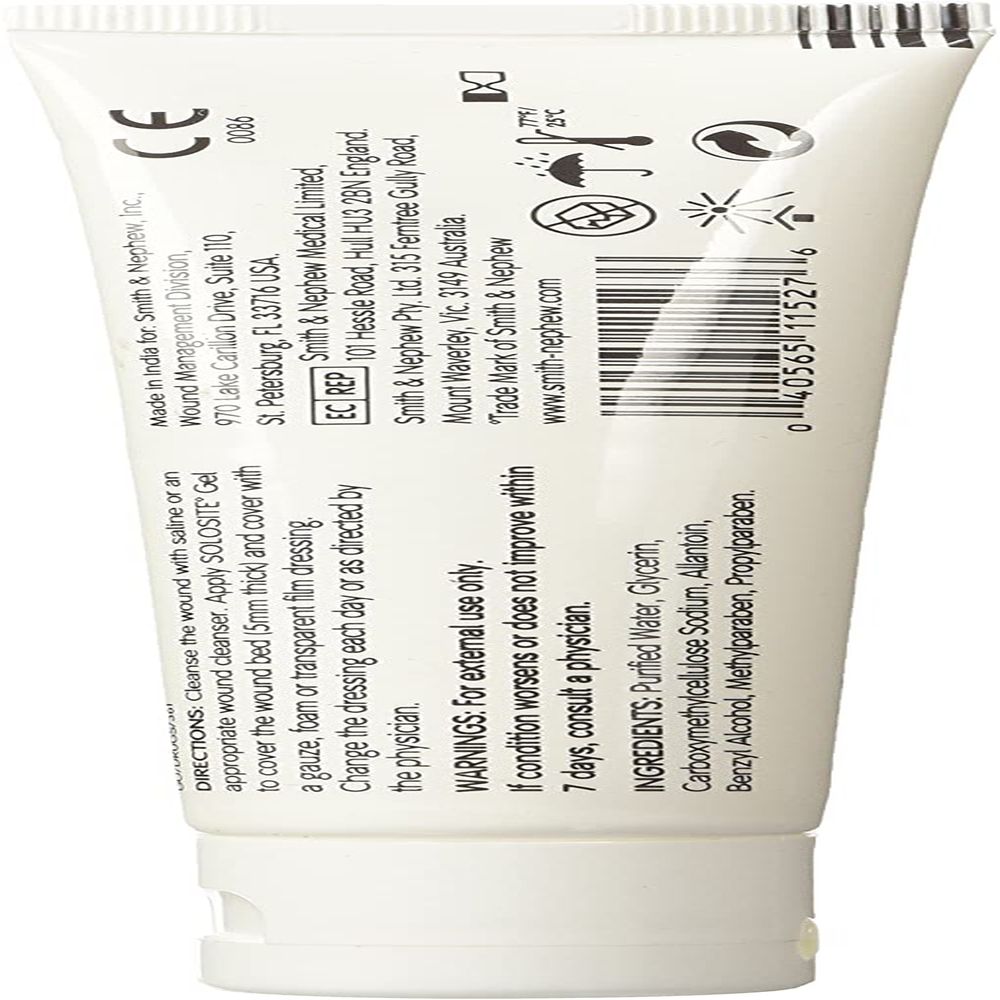 Solosite Gel Hidrogel Wound Amorfo 85g - Smith & Nephew - Casa do Médico